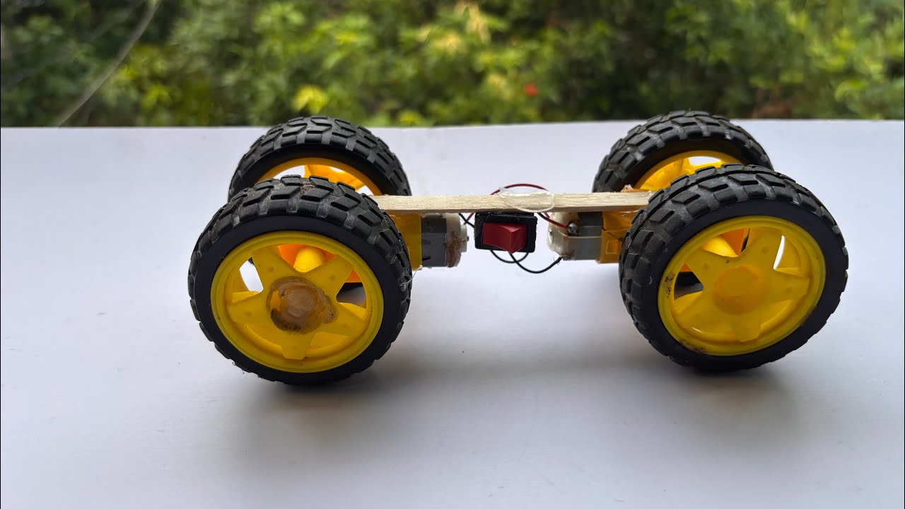How To Make a Simple Robot Car At Home | Easy DC Motor DIY Project ...