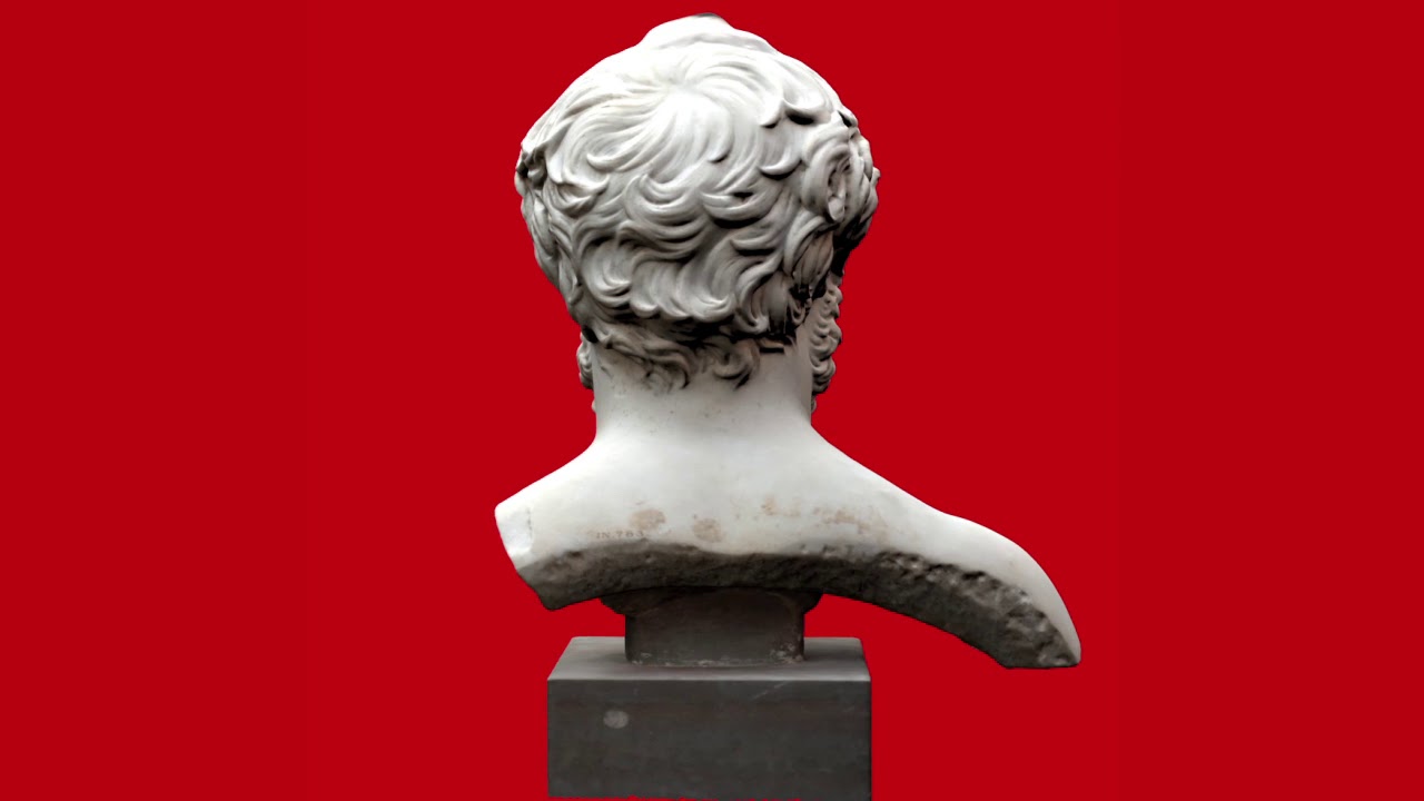 color key roman bust (unfinished) - YouTube