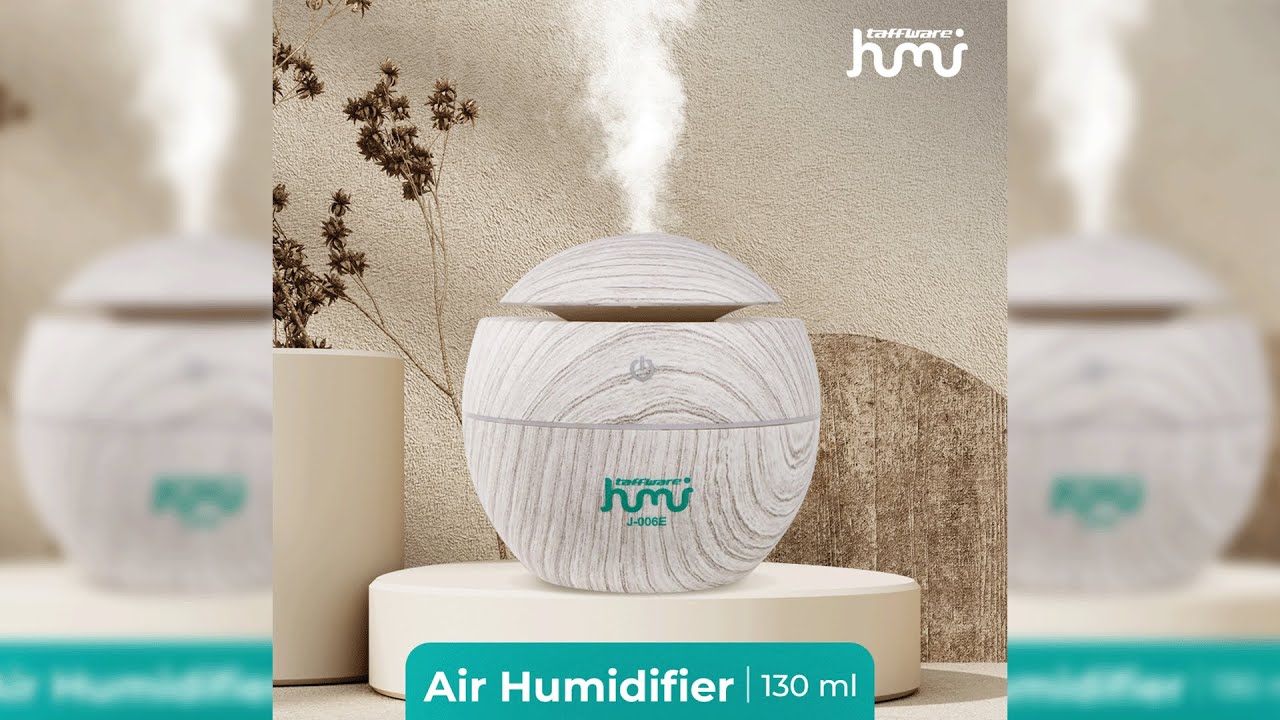 Taffware HUMI Air Humidifier Ultrasonic Aromatherapy Wood 130ml ...