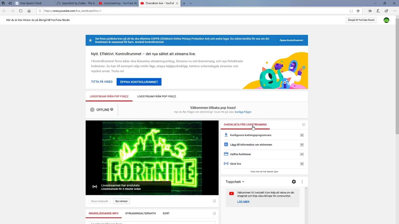 Livestream från pop foxzz - YouTube