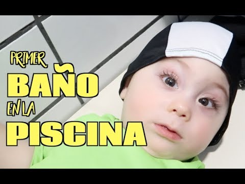 PRIMER BAÑO 👶🏼 EN LA PISICNA Y REACCIONA ASI | VLOG DIARIO | NURY CALVO ...