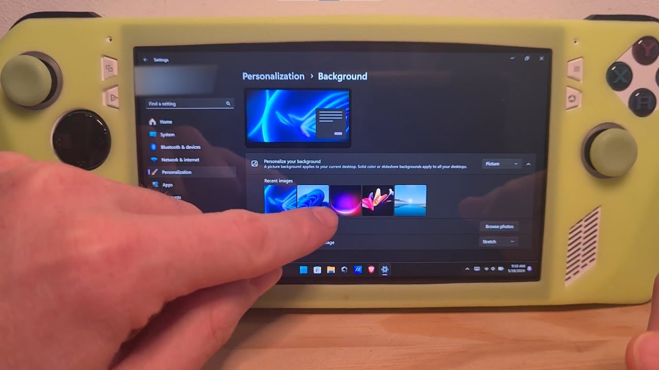 How To Change Wallpaper On Rog Ally - YouTube