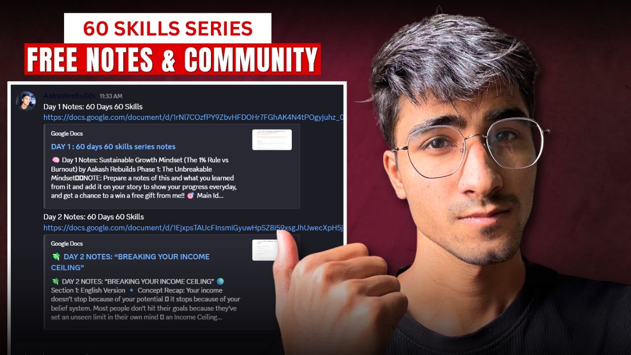 Your FREE Access to All "60-Skill Series" Notes & Community (Discord ...