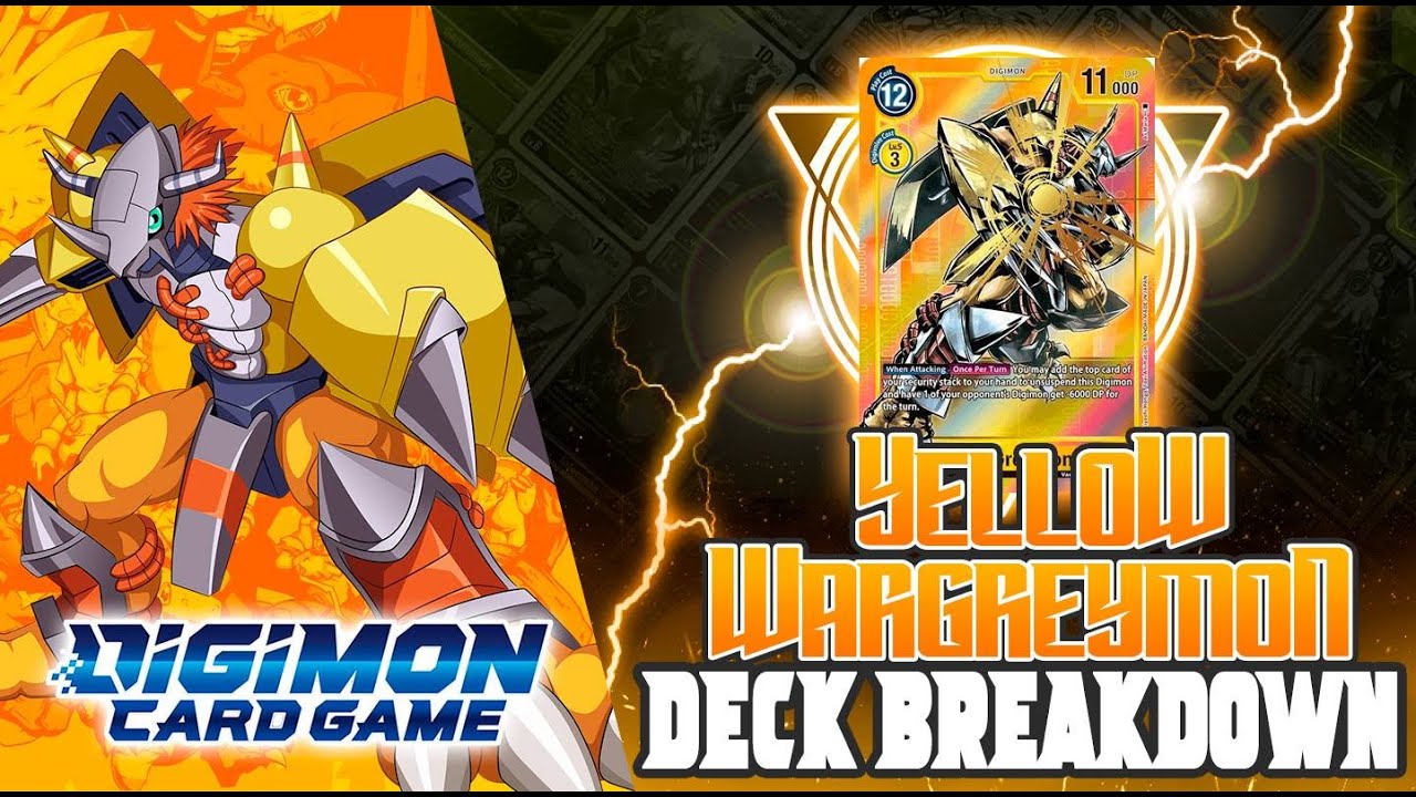 Digimon TCG: Yellow Wargreymon Deck List - YouTube