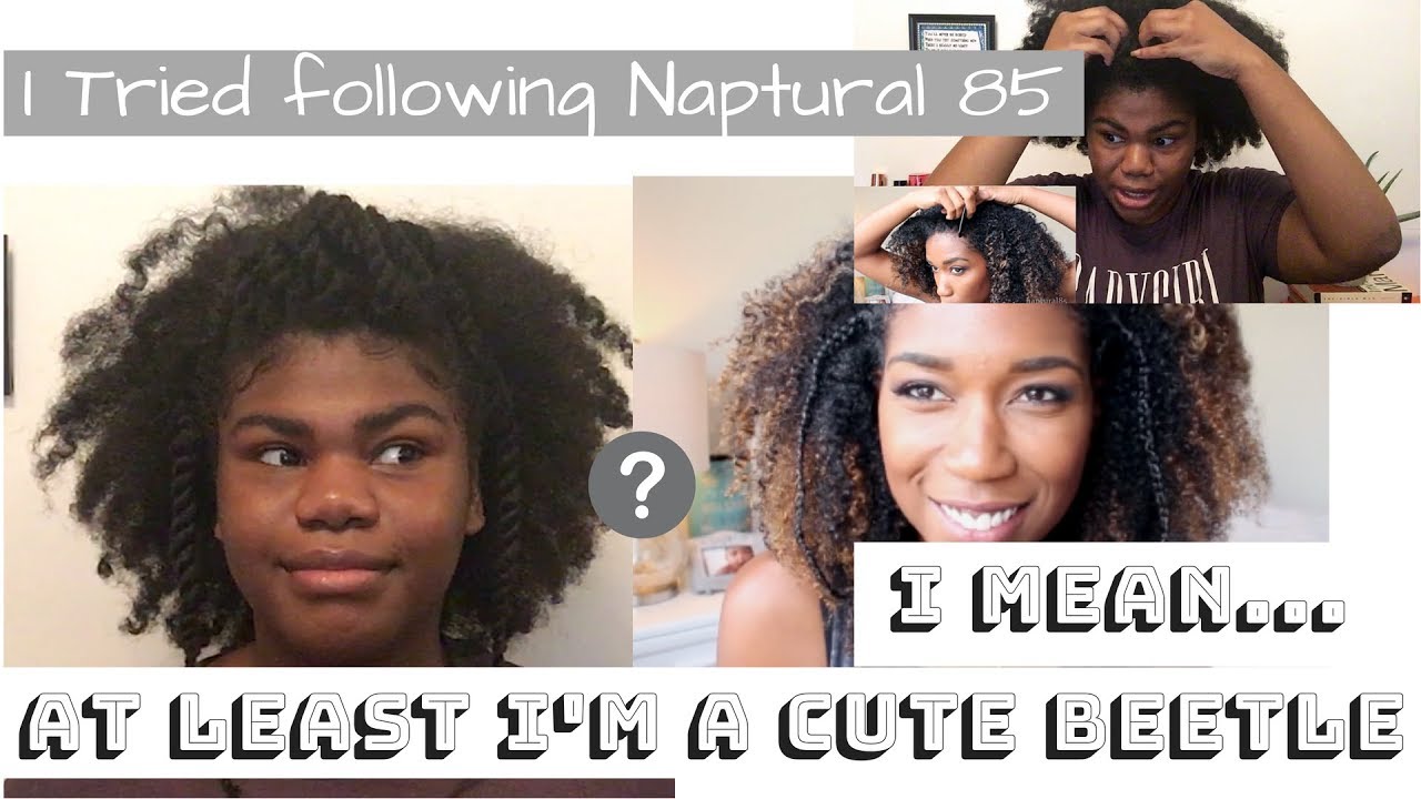 I Tried Following A Naptural85 Hair Tutorial... - YouTube