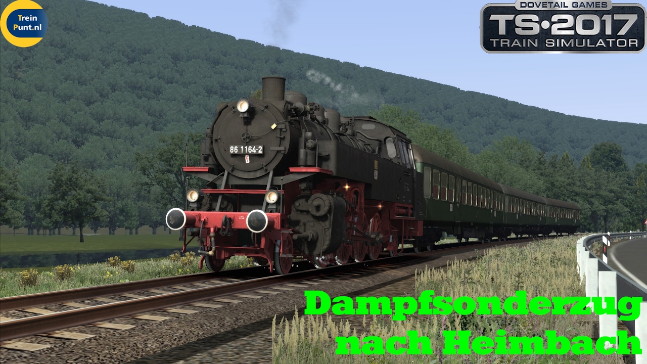 Dampfsonderzug nach Heimbach | DR BR86 | Train Simulator 2017 - YouTube