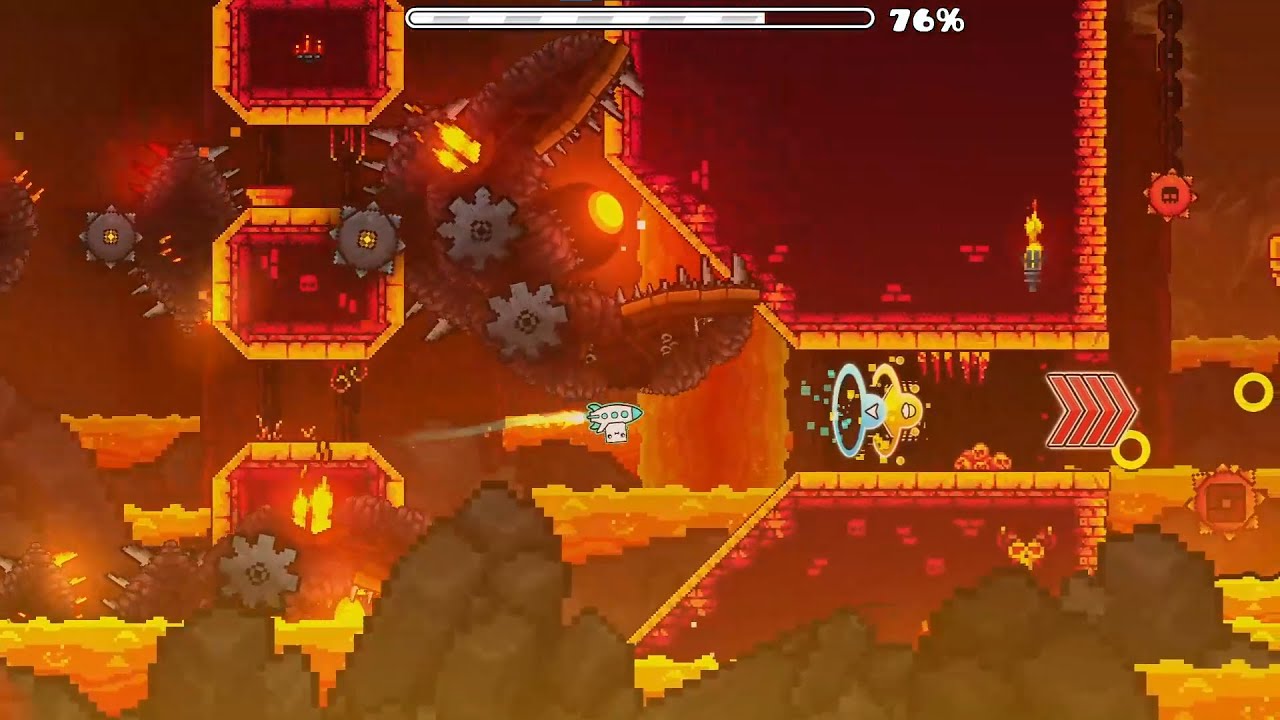 [Geometry Dash] Infernal Shockwave by V99 - Weekly Demon clear - YouTube