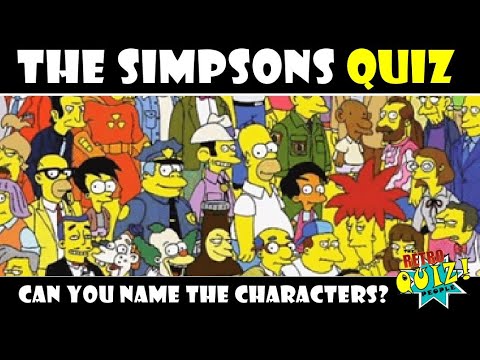 THE SIMPSONS | CHARACTER QUIZ | CAN YOU NAME THE CHARACTERS? - YouTube