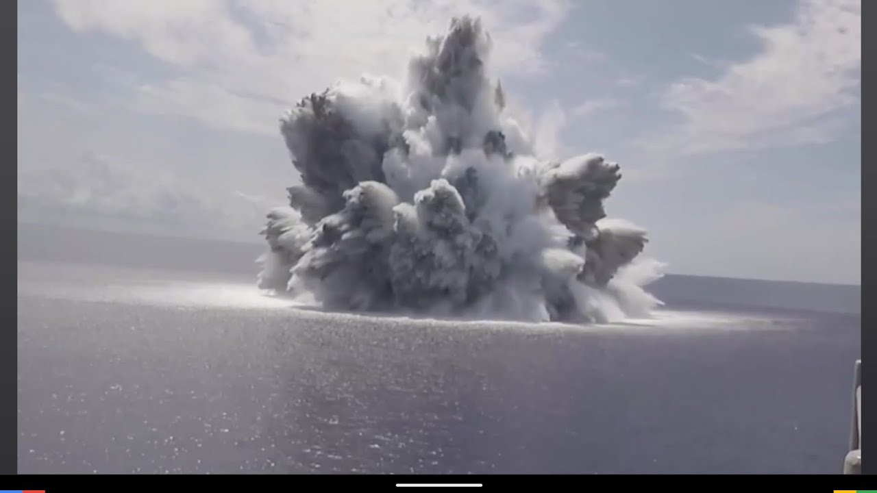 Full Ship Shock Trial - YouTube