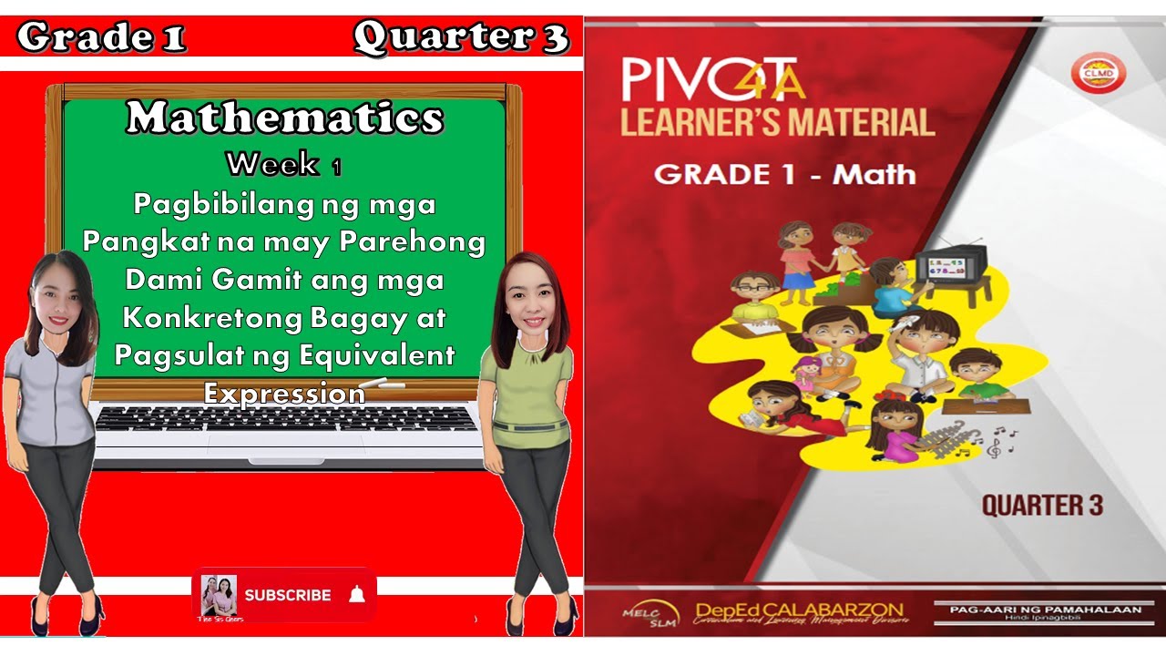 QUARTER 3 - MATHEMATICS GRADE 1 | WEEK 1 (MELC-BASED SLM) | #math # ...