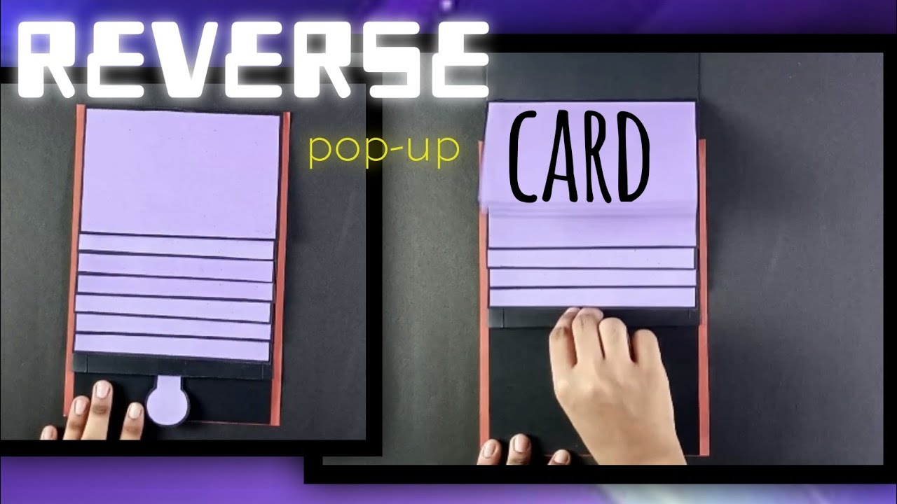 reverse waterfall pop-up card - YouTube