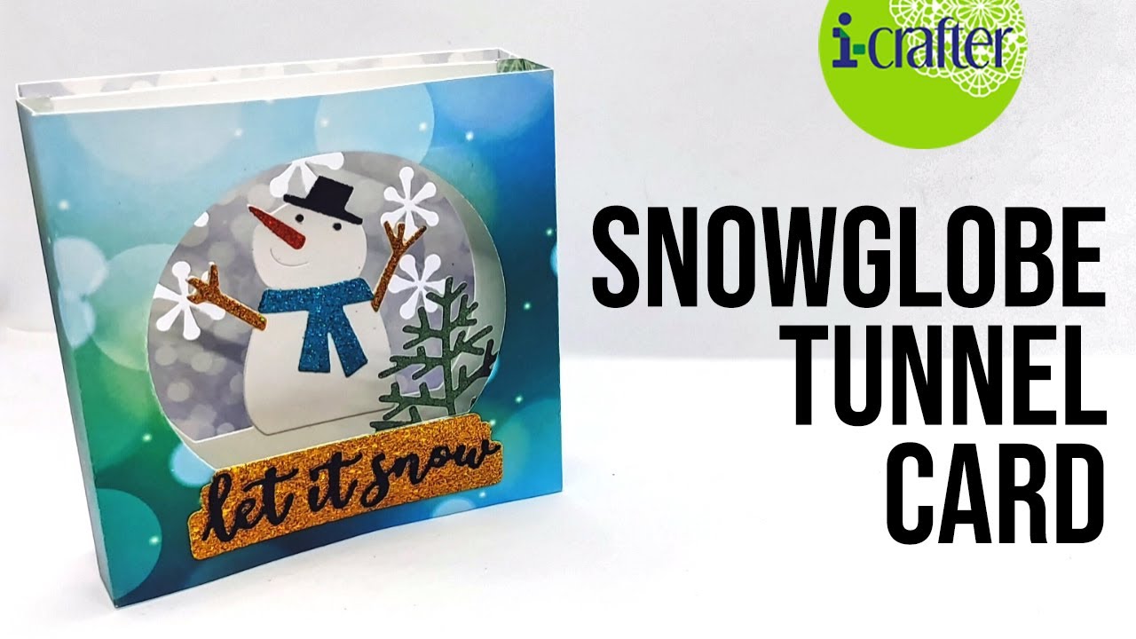 Create this fun Snow Globe Tunnel Card - YouTube