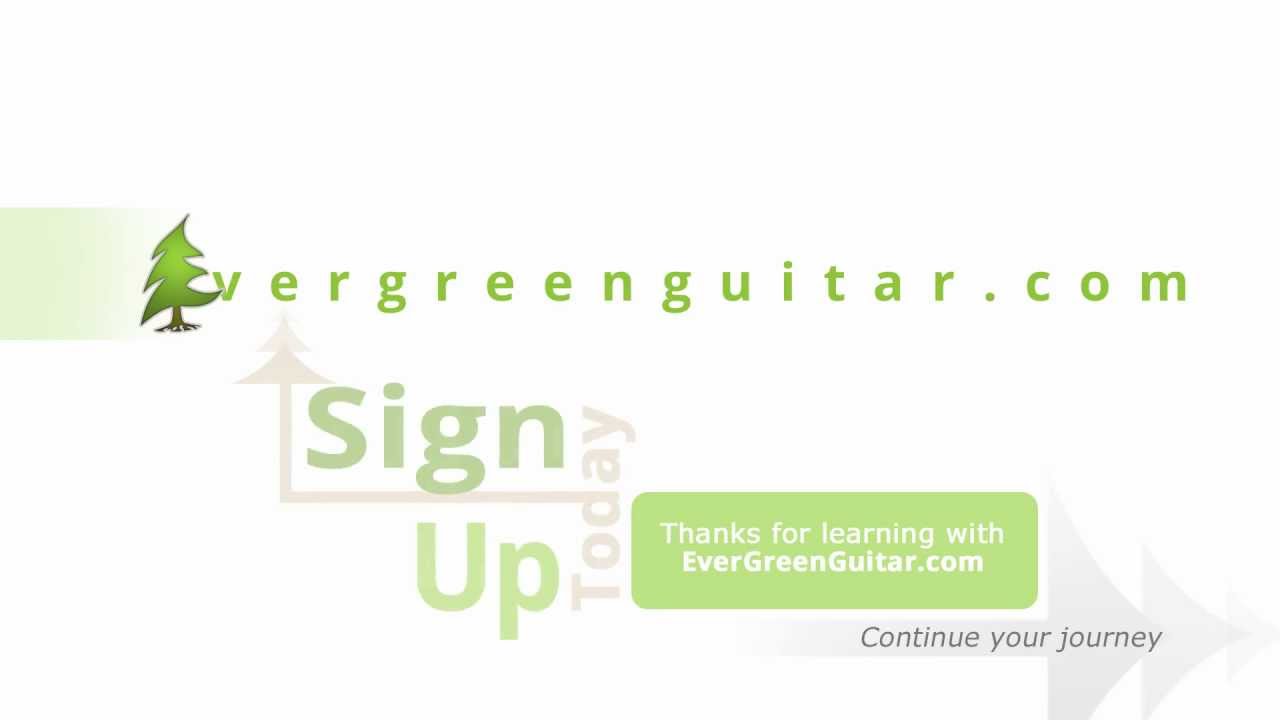 EverGreen Guitar Lessons Fretboard Fingers - YouTube