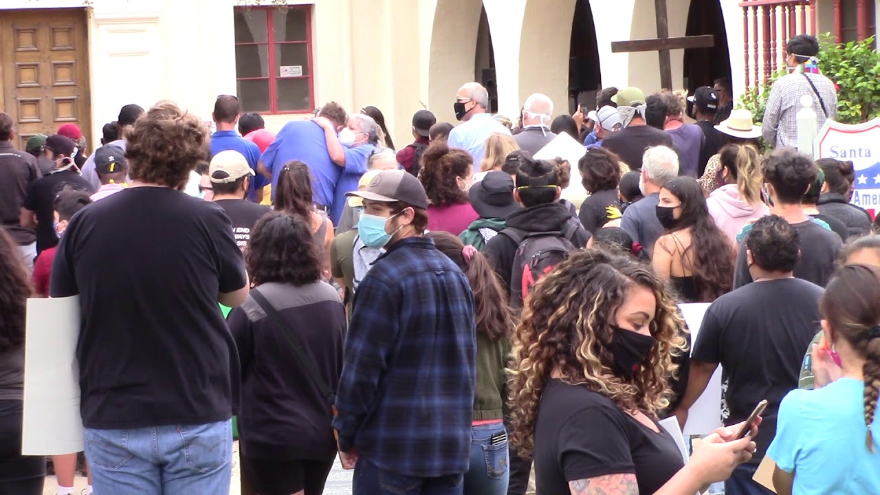 PROTEST! City hall, Santa Maria, California. - YouTube