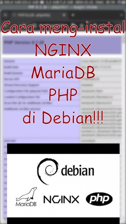 Cara meng-instal NGINX MariaDB PHP di Debian (LEMP Stack) #shorts #servers #linux - YouTube