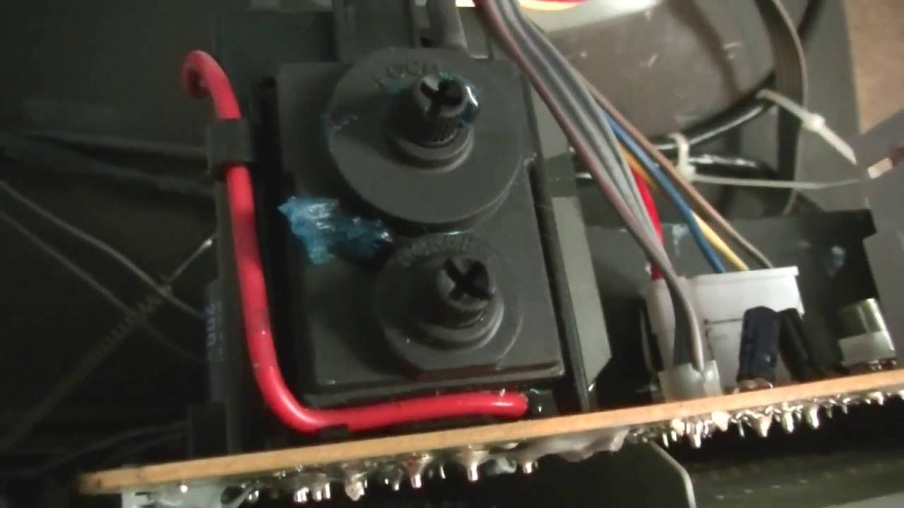 Adjusting internal screen control on CRT Television - YouTube