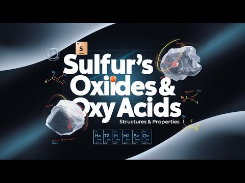 Structure & Properties of oxides and oxyacids of sulphur | BS chemistry ...