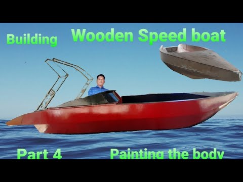 Building Wooden Speedboat / Bangka na speedboat ang design- Part 4 ...