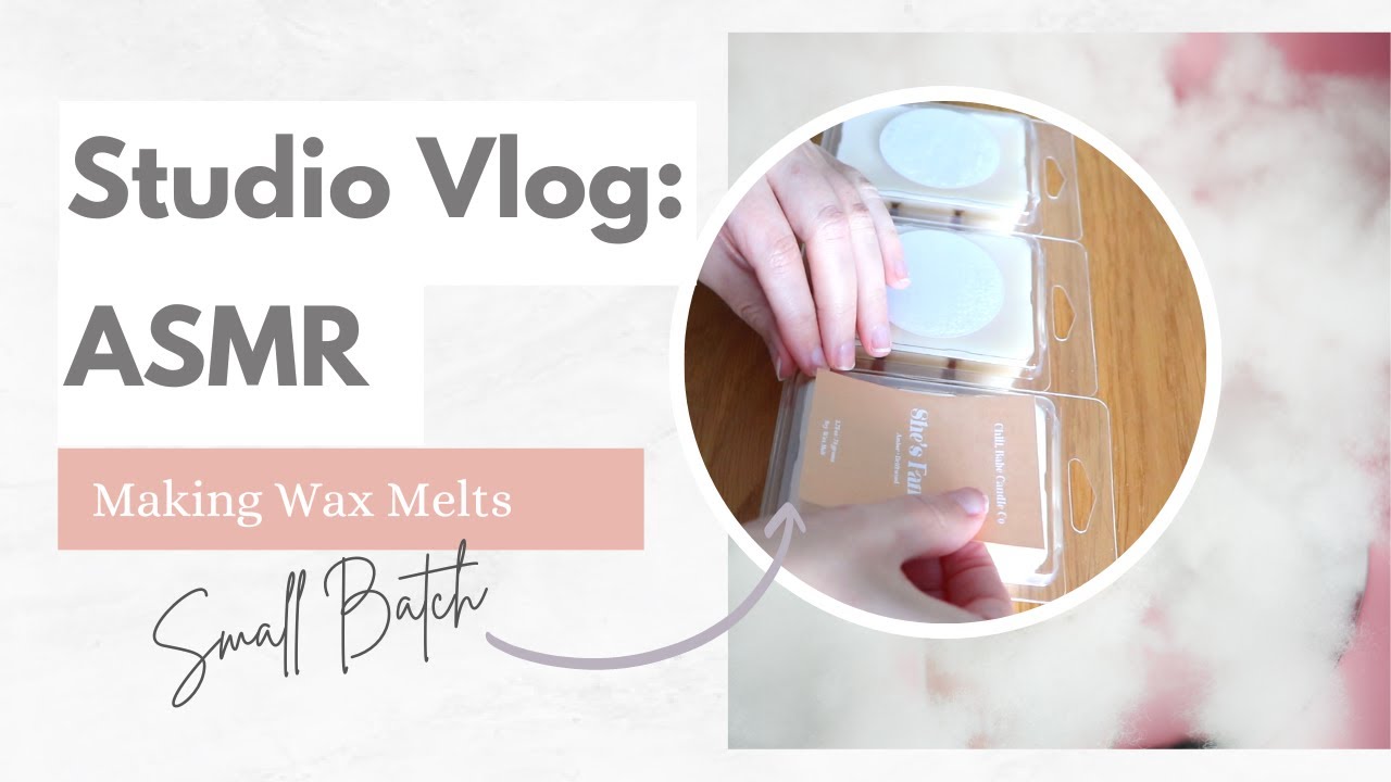 ASMR Studio Vlog: Making Wax Melts Small Batch - YouTube