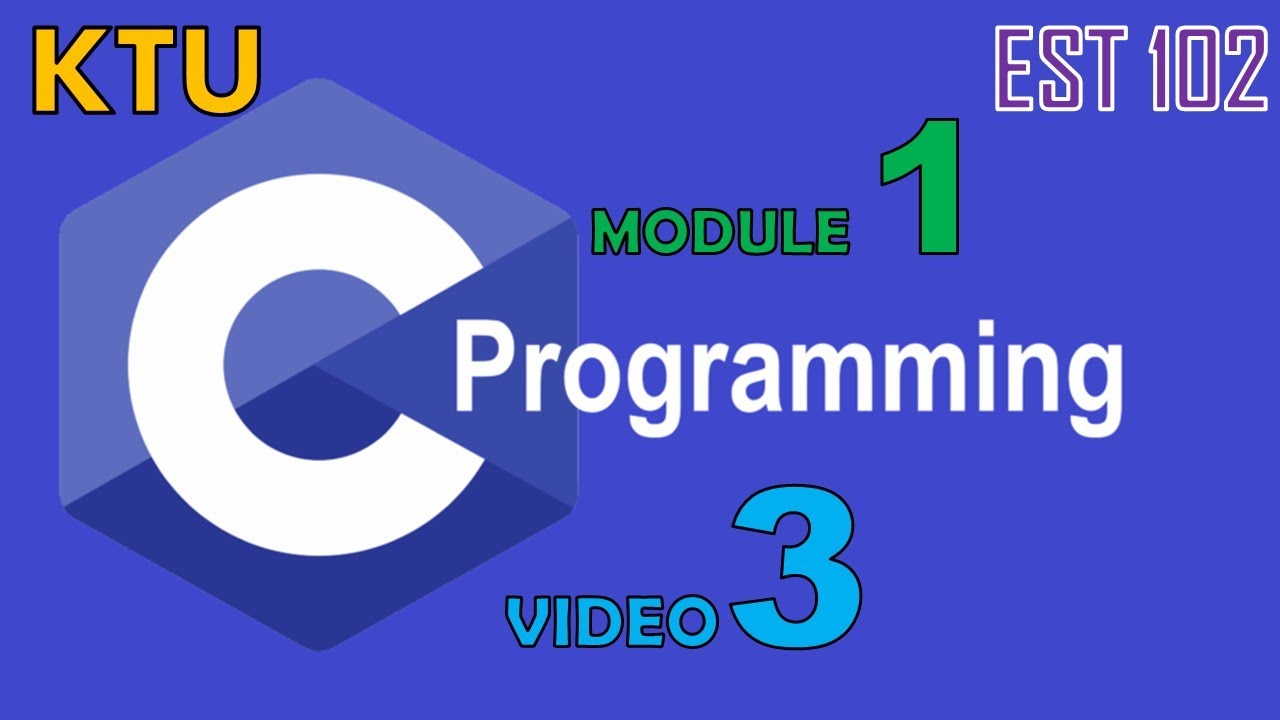 C Programming Video 3: Algorithm (Module 1) - YouTube