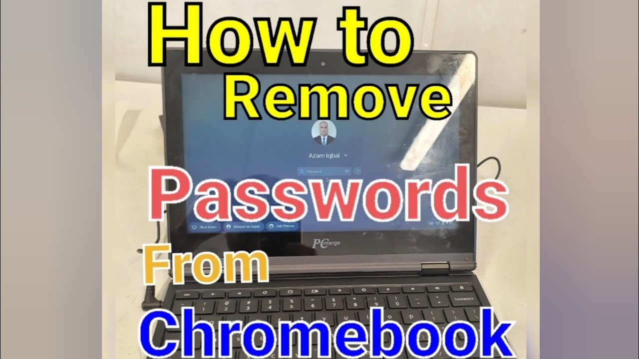 how to remove password from chromebook - YouTube
