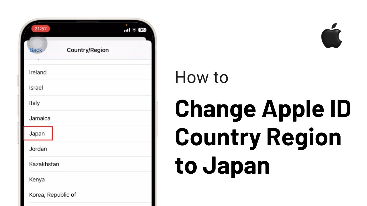 How to Change Apple ID Country Region to Japan - YouTube