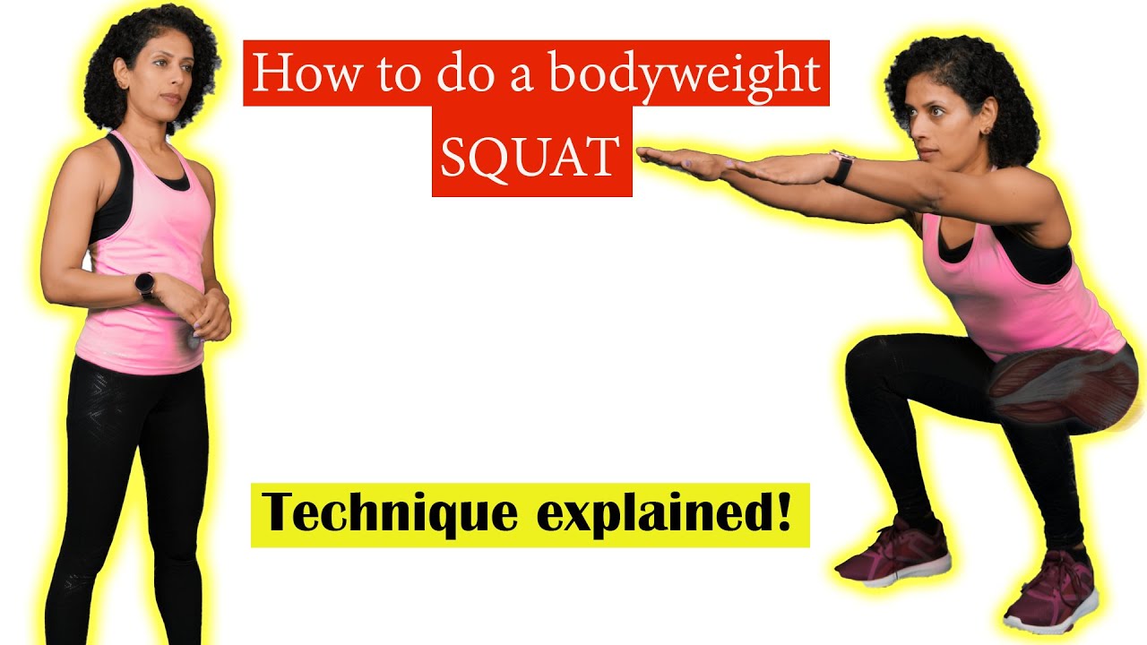 How to do SQUAT | Squat Technique for Beginners| Form & Muscles worked ...
