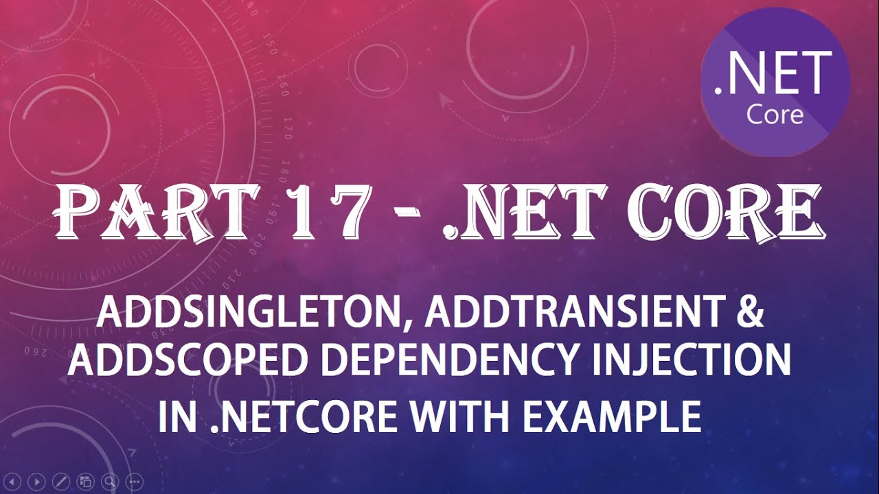 Part 17 Understand Addsingleton Addscoped Addtransient Life Cycle Of Dependency Injection