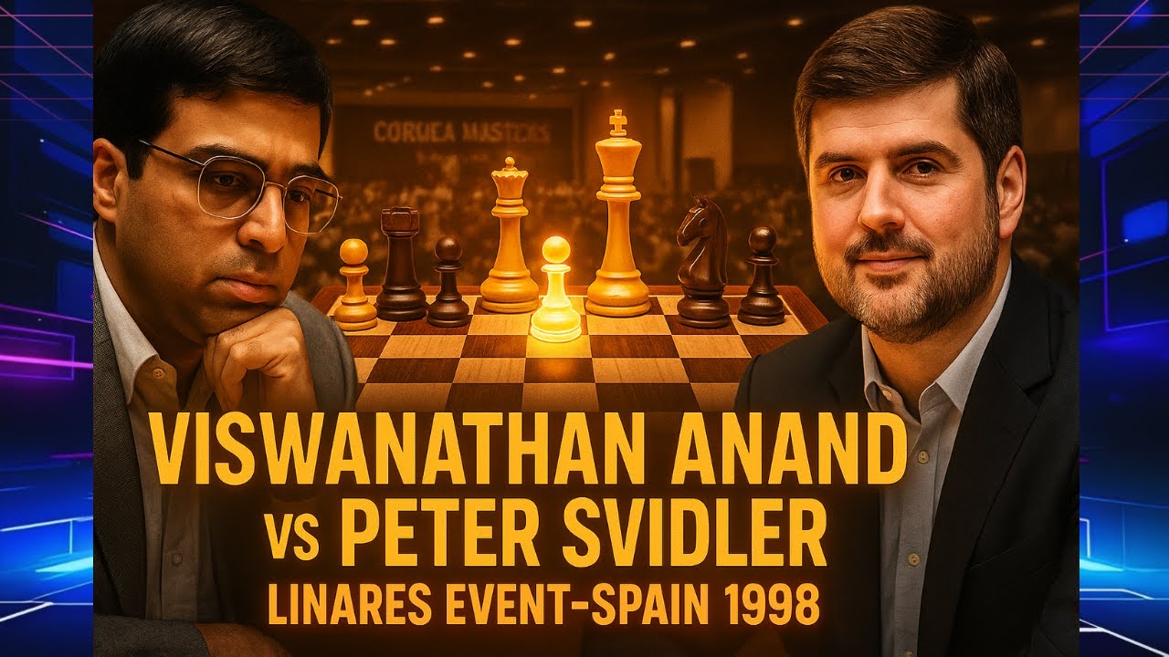 Viswanathan Anand vs Peter Svidler ♟️Linares 1998 Round 2♟️Brilliant ...