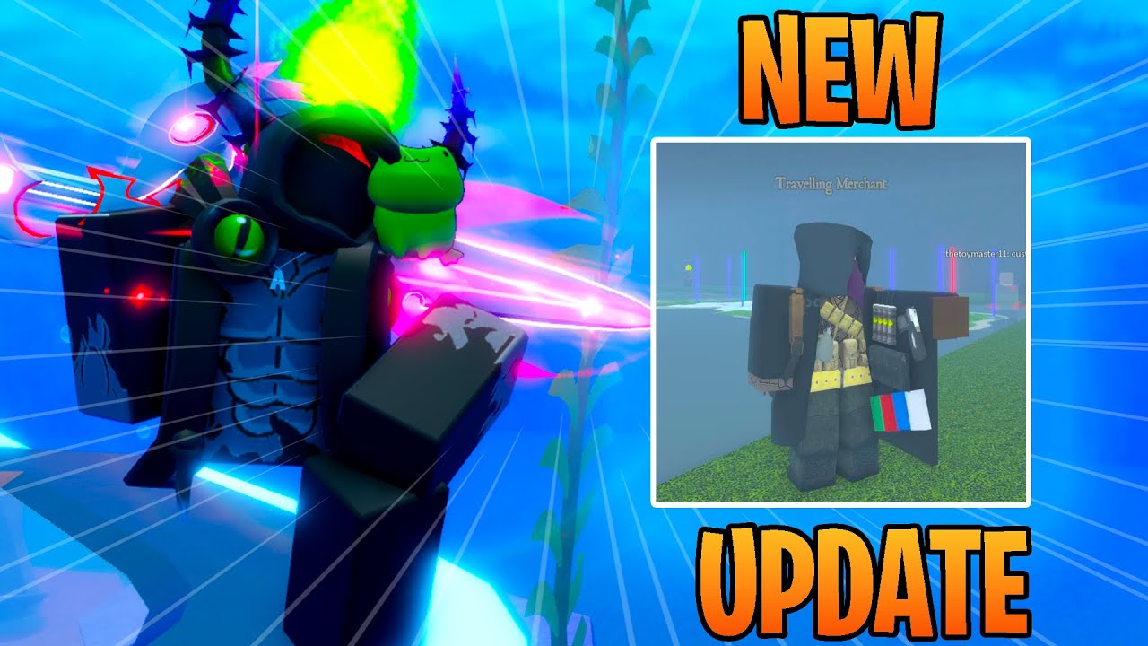 NEW TRAVELLING MERCHANT UPDATE In Roblox Blade Ball - YouTube