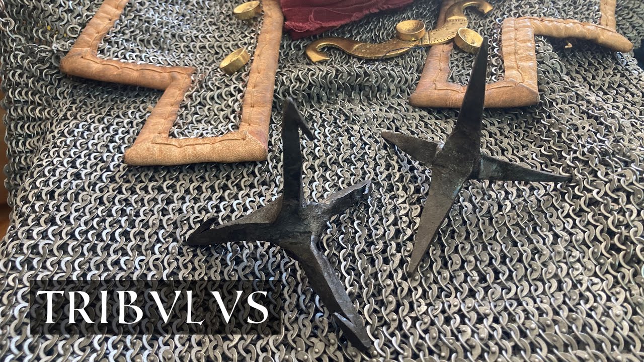 Tribulus. Forging barbed and straight caltrops for a Roman field forge ...