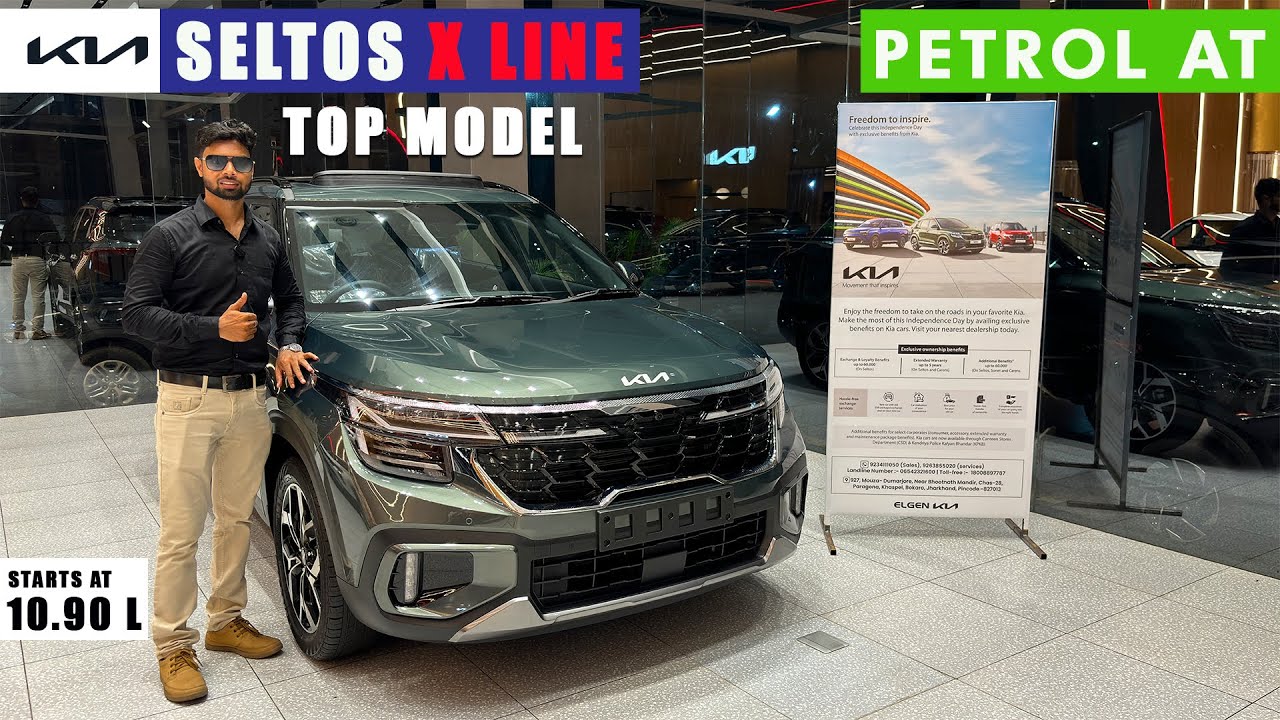 New 2024 KIA Seltos X Line Petrol Automatic Top Model | Interior ...