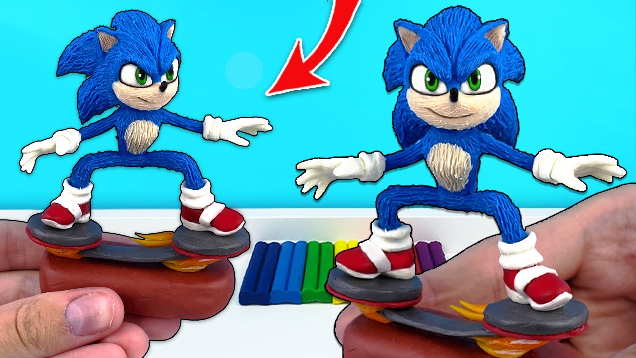 Create Sonic with clay / Sonic the hedgehog 2 (2022) - YouTube