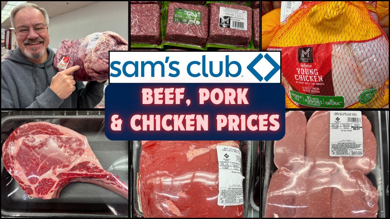 SAM'S CLUB ~ MEAT PRICES! ~ BEEF, PORK & CHICKEN - YouTube