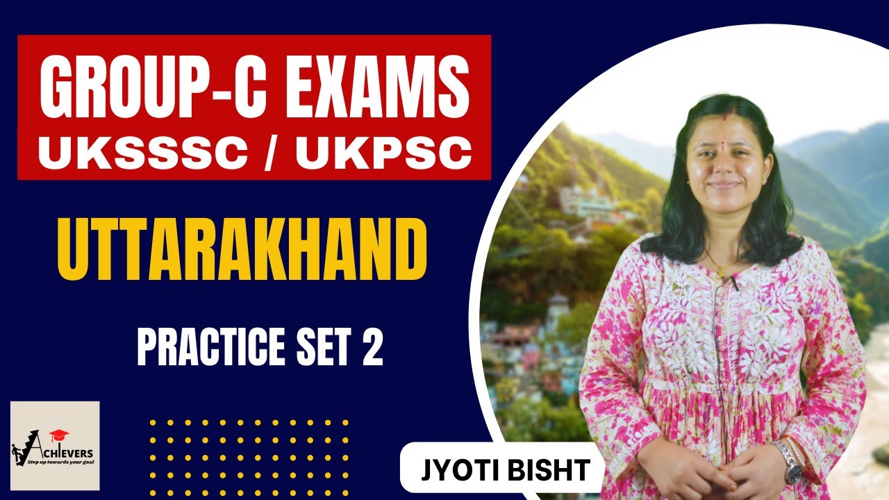 GROUP C Practice set 2/ UK | Jyoti Bisht | Group C Exams #siexam2024 # ...