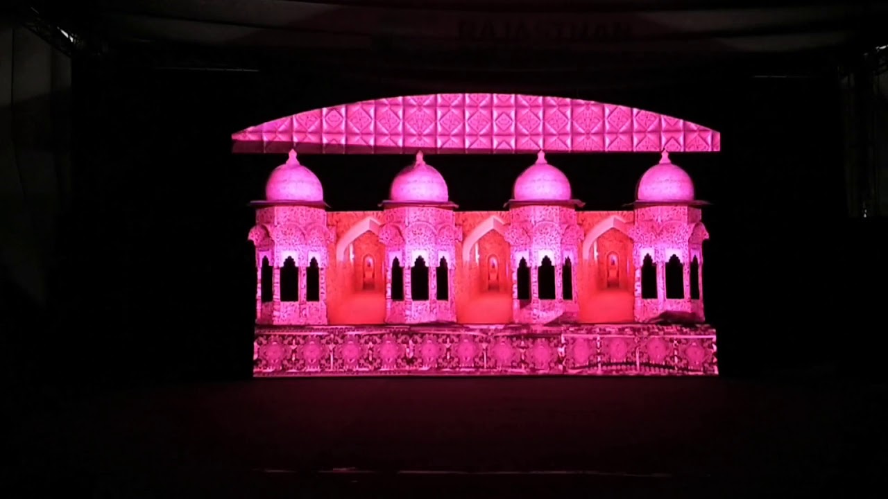 3D Projection Mapping for Rajasthan Digifest 2018 - YouTube