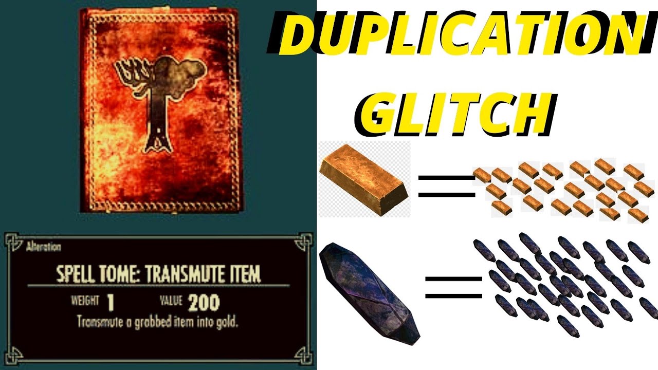 SKYRIM DUPLICATION GLITCH AND MINING TIP(NO MODS)part 1. - YouTube