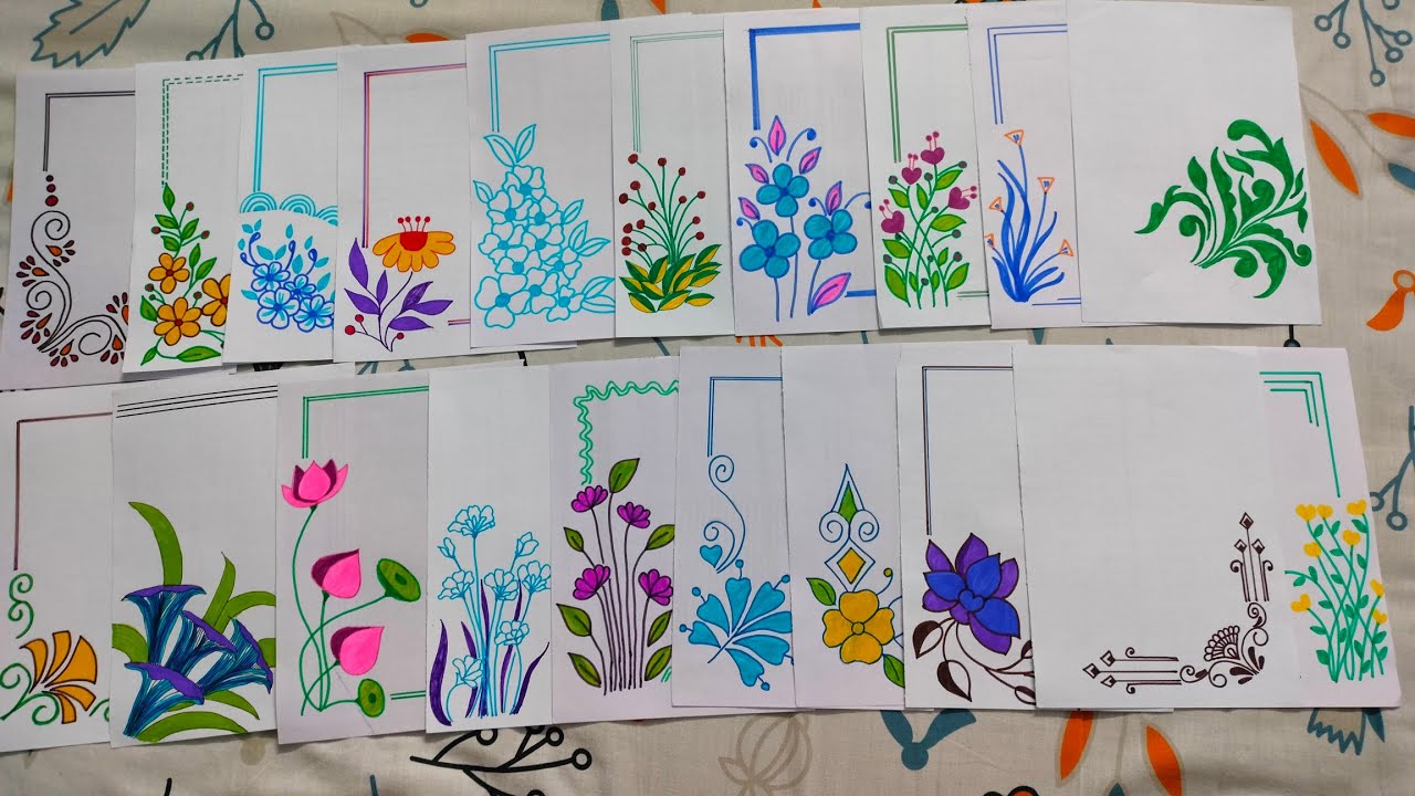 20 BEAUTIFUL CORNER FRONTPAGE DESIGN FOR SCHOOL PROJECT/ASSIGNMENT ...