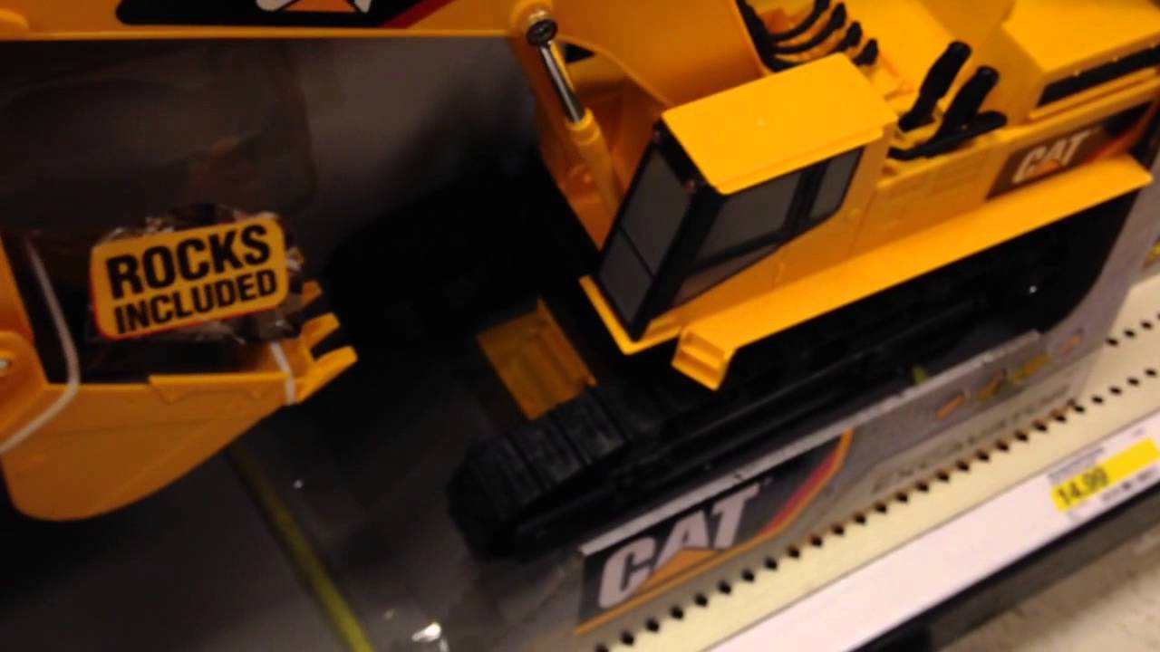 CAT EXCAVATOR Moving Tractor Toy [TOY REVIEW] - YouTube