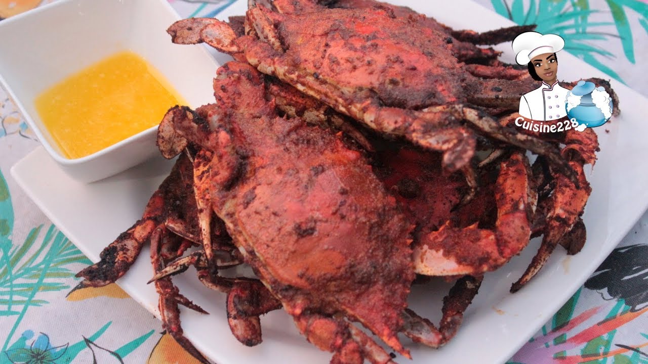 Crab et crevette bbq, just for fun - YouTube