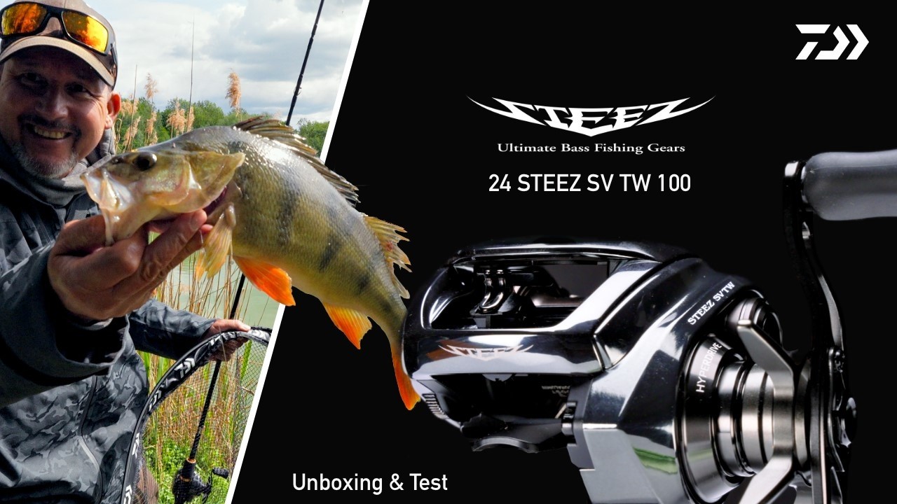 DAIWA: STEEZ SV TW 100 | Baitcastrolle | Unboxing | Bespulen | Test ...