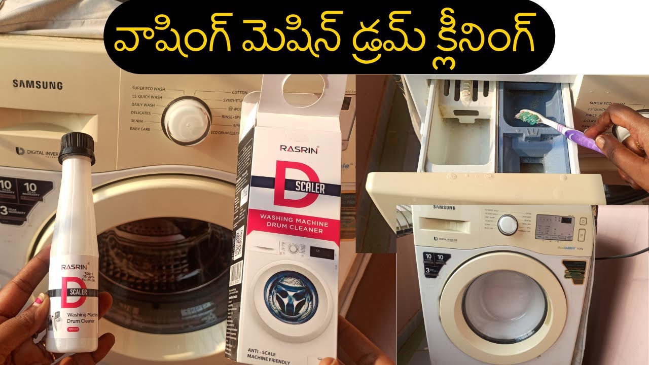 Washing machine drum cleaning|How to Clean Samsung Frontload washing ...