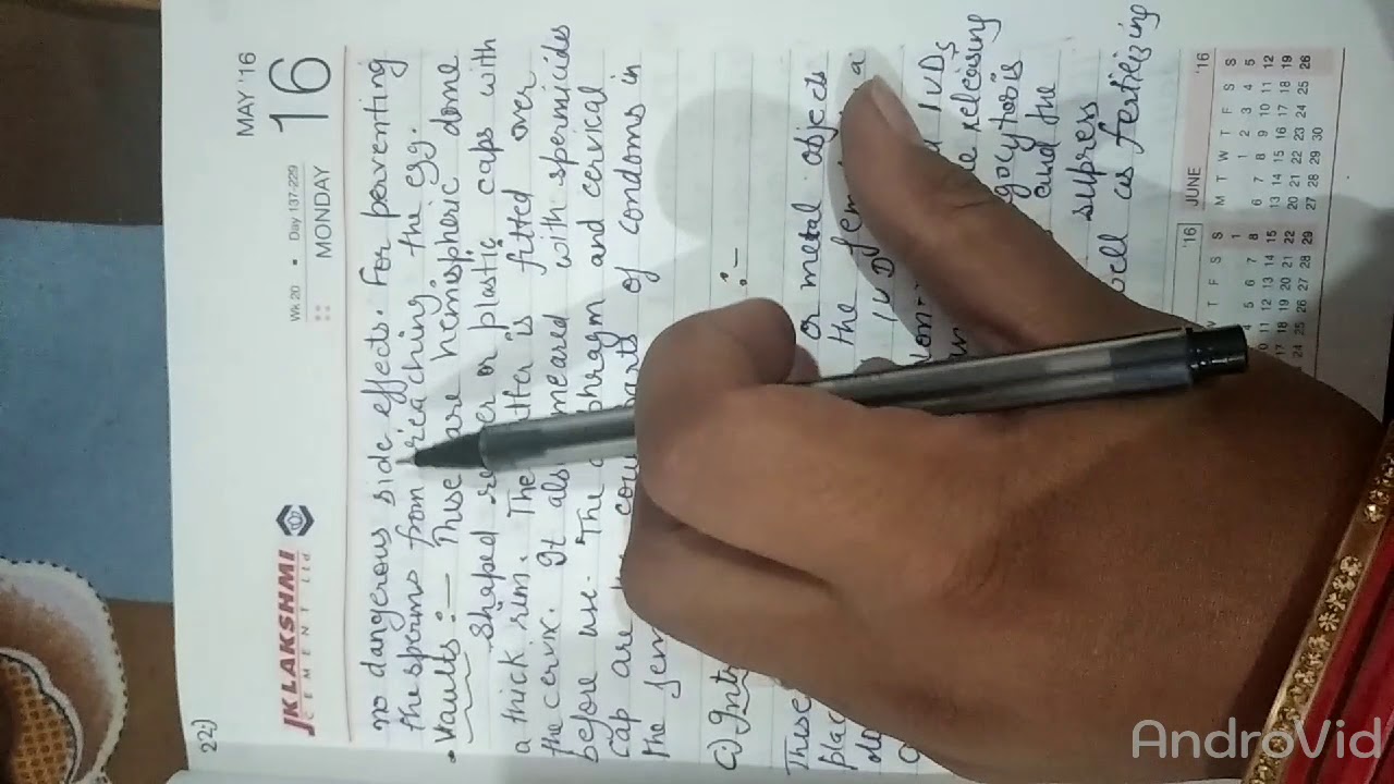 Class-12 Barrier method and Oral method (birth control method) - YouTube