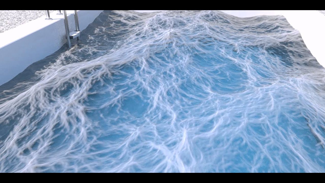 Water and Foam with Thea render - YouTube