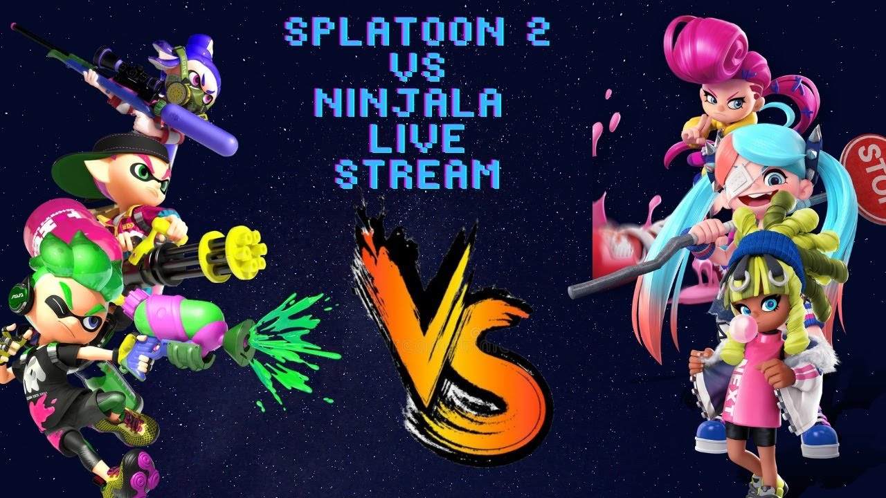 Splatoon 2 vs Ninjala live stream final battle,final battle!!🔴 - YouTube