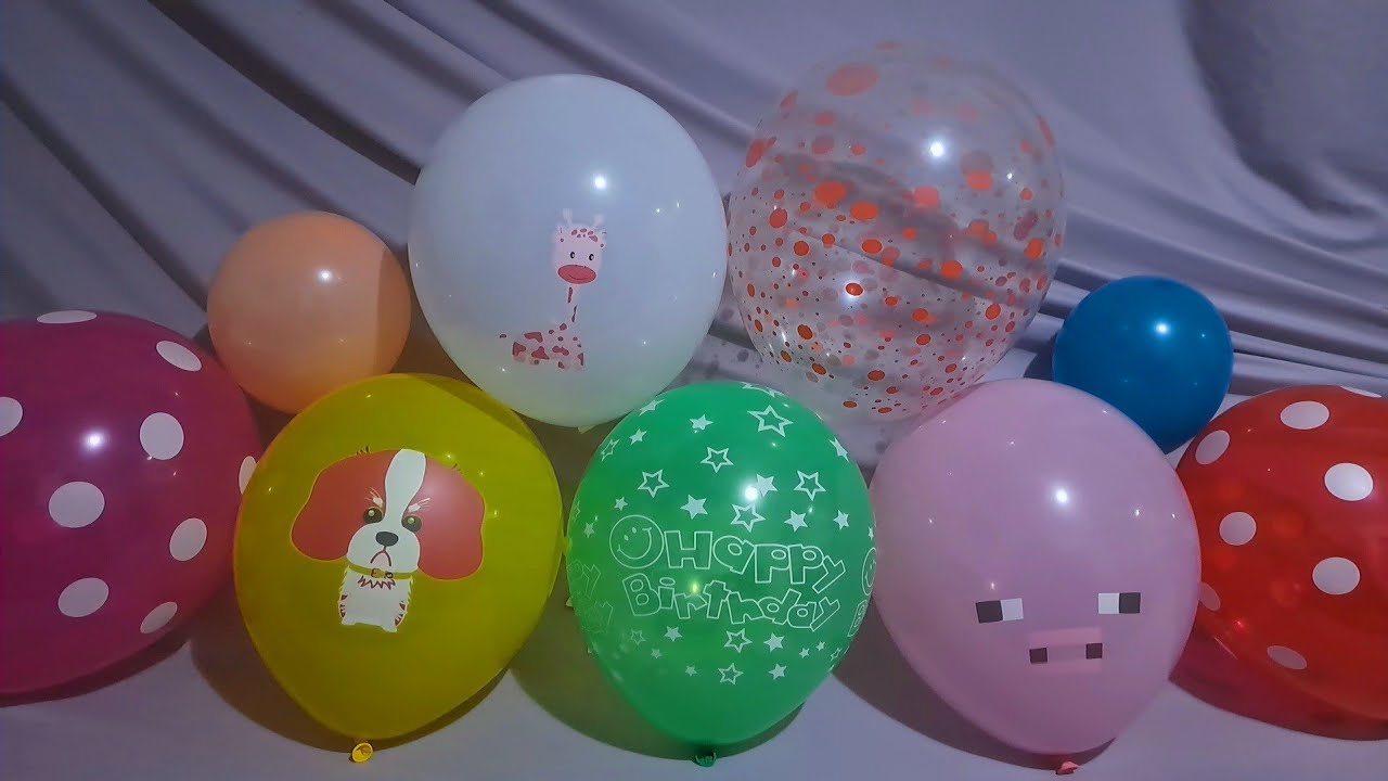 FUN BIRTHDAY BALLOONS POP PART 804!!! - YouTube