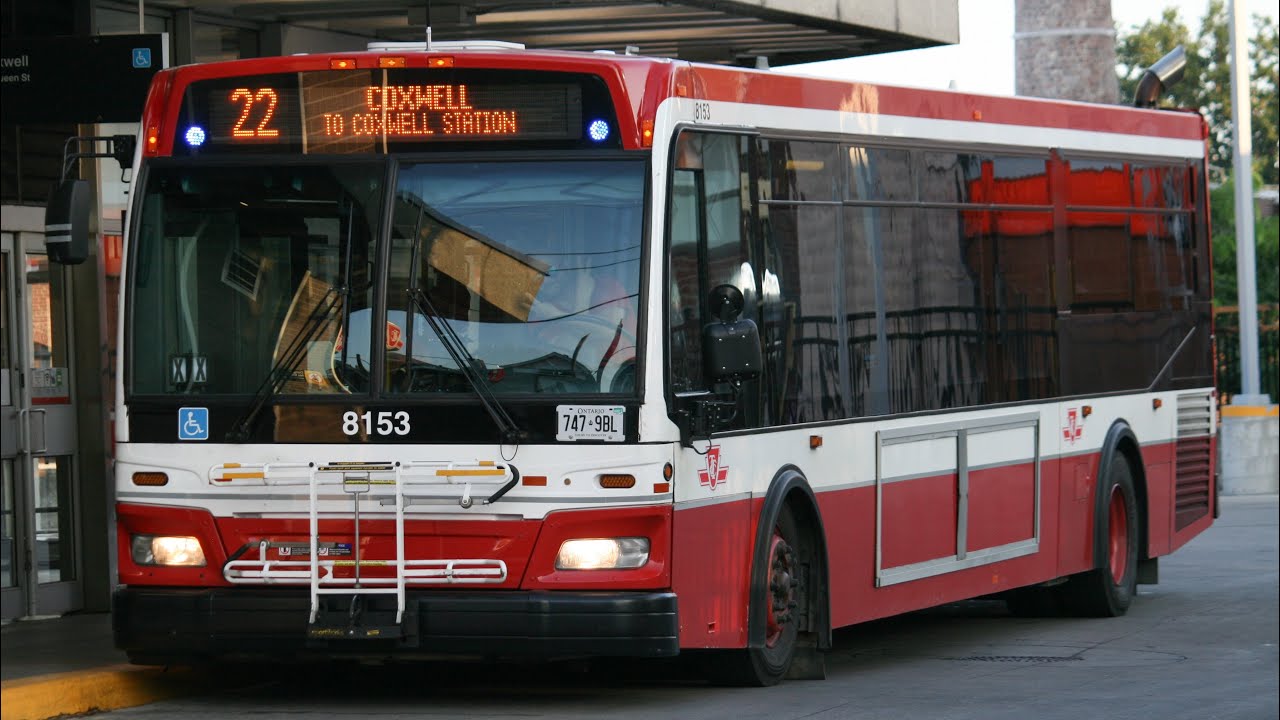 (Ride video) Rare TTC 8153 on route 22 Coxwell - YouTube