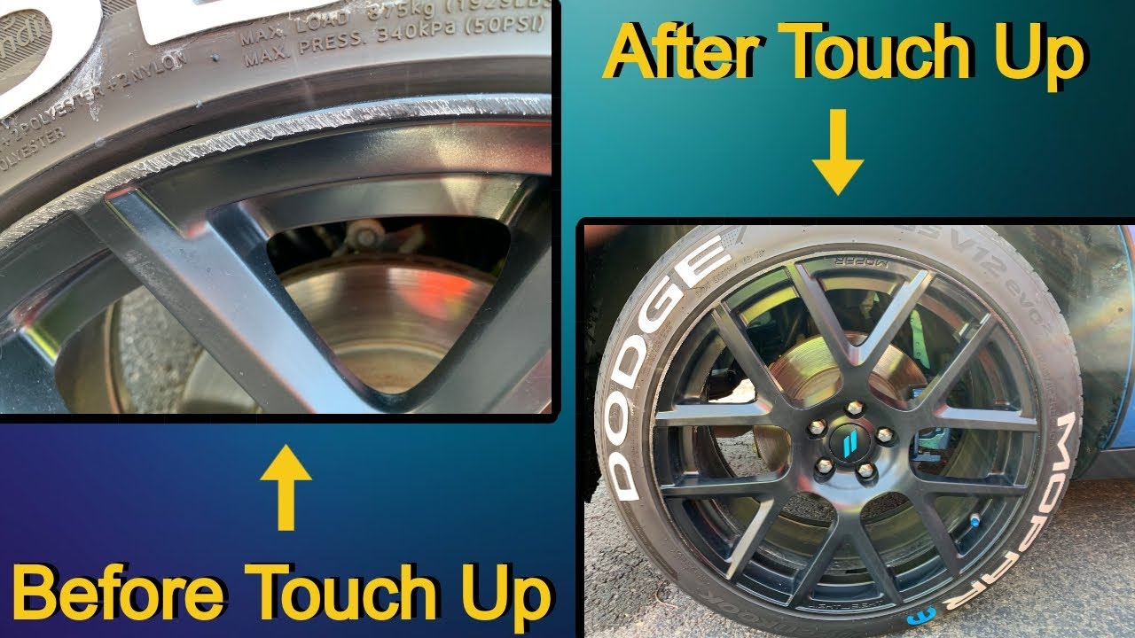 Fixing Curbed Rims on My Dodge Challenger! *Previous Owner DESTROYED ...