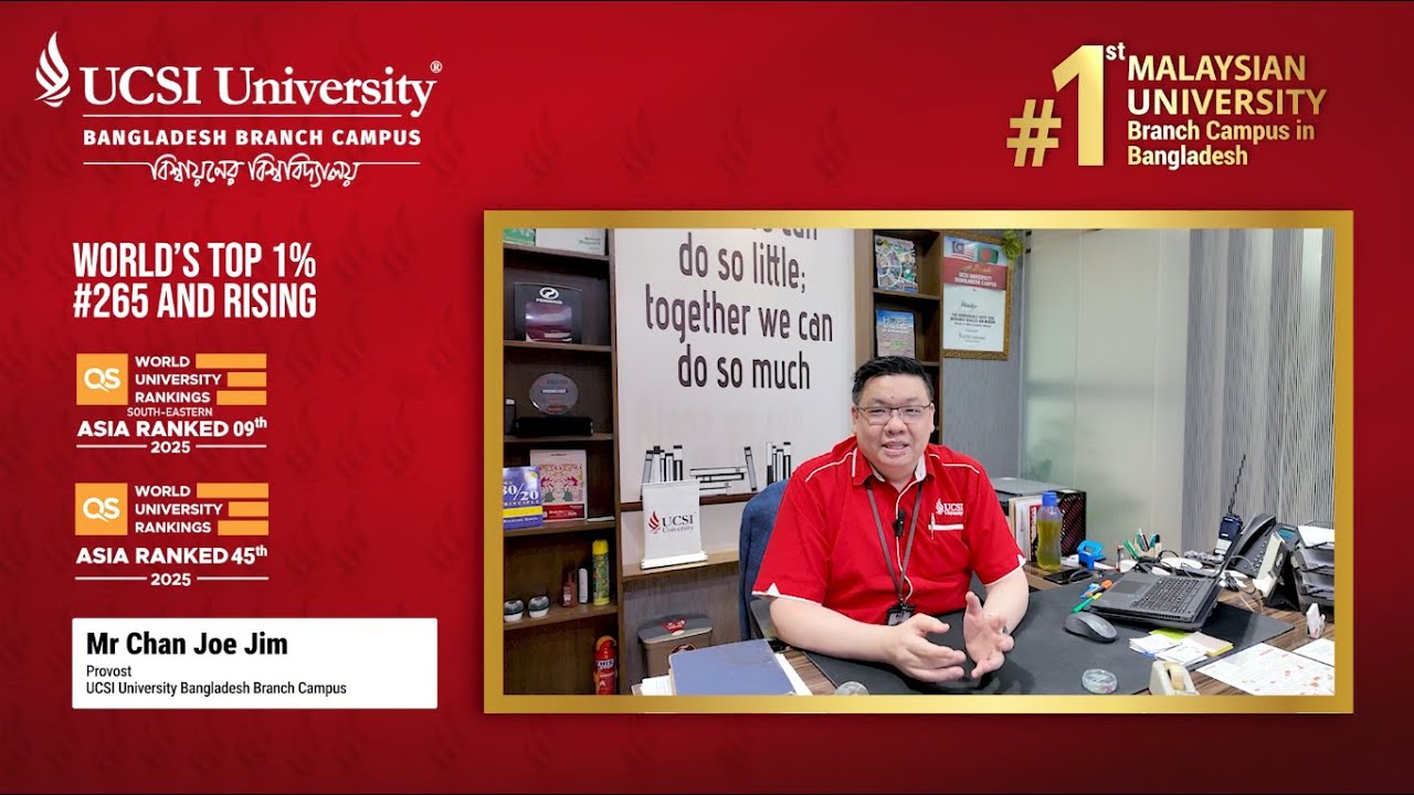 New Year Message from Provost, UCSI University Bangladesh Branch Campus ...