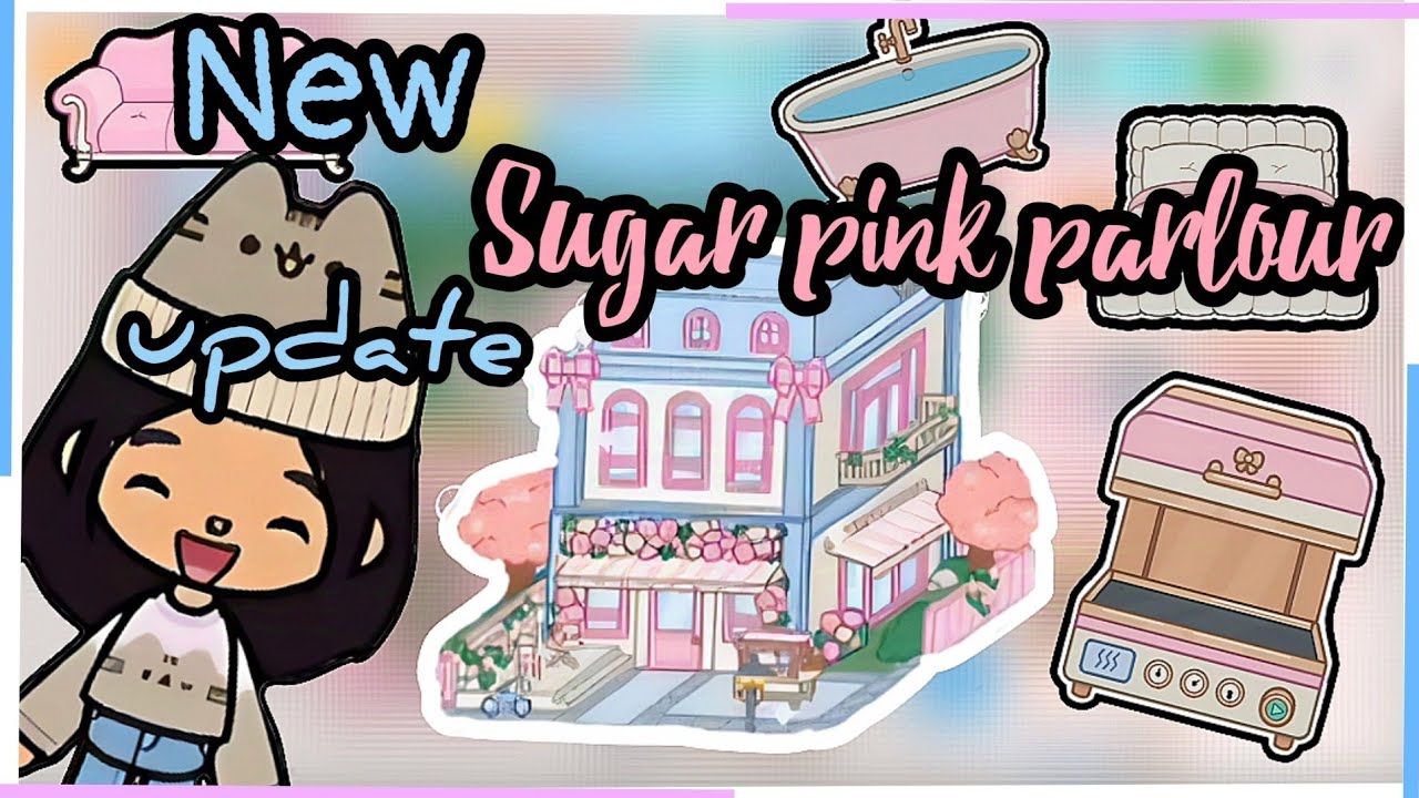 New sugar pink parlor || toca update || - YouTube